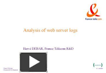 PPT – Analysis of web server logs PowerPoint presentation | free to ...