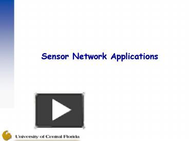 PPT – Sensor Network Applications PowerPoint presentation | free to ...