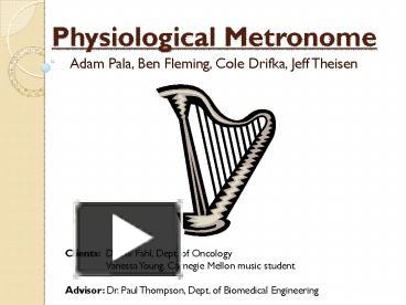 PPT – Physiological Metronome PowerPoint presentation | free to view ...