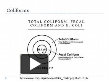 Coliforms presentation | free to view
