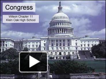 PPT – Congress PowerPoint presentation | free to download - id: 49fce5 ...