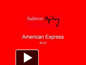 PPT – American Express PowerPoint presentation | free to download - id ...