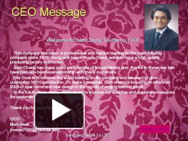 CEO Message presentation | free to download