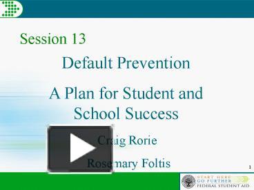 PPT – Default Prevention PowerPoint presentation | free to view - id ...