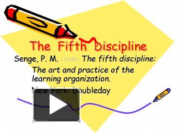The Fifth Discipline presentation | free to download