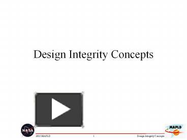 Design Integrity Concepts presentation | free to download
