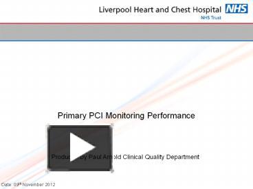 Primary PCI Monitoring Performance presentation | free to download