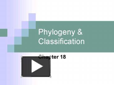 PPT – Phylogeny PowerPoint presentation | free to download - id: 4a9ed0 ...