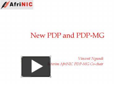 PPT – New PDP and PDPMG PowerPoint presentation | free to download - id ...