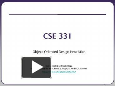 CSE 331 presentation | free to download