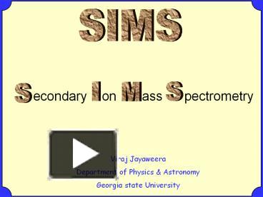 SIMS presentation | free to download