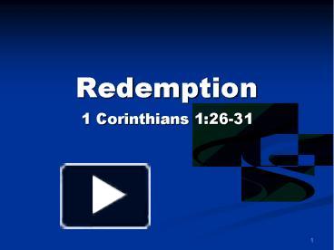 PPT – Redemption PowerPoint presentation | free to download - id ...