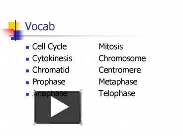PPT – Vocab PowerPoint presentation | free to view - id: 4b483c-Yjg4Y