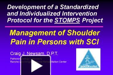 Aging with Spinal Cord Injury: Changing Mobility Needs presentation ...