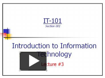 IT-101 Section 001 presentation | free to download