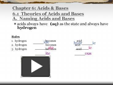 acids always have as the state and always have presentation | free to view
