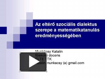 PPT – Az elt PowerPoint presentation | free to download - id: 4b8f1d-M2IzO