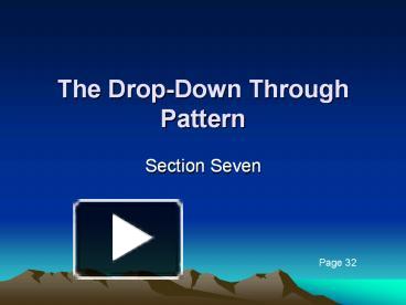 PPT – The%20Drop-Down%20Through%20Pattern PowerPoint presentation ...