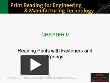 PPT – Reading Prints with Fasteners and Springs PowerPoint presentation ...