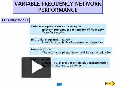 PPT – Variable-Frequency Response Analysis PowerPoint presentation ...