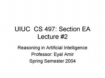 PPT – UIUC CS 497: Section EA Lecture PowerPoint presentation | free to ...