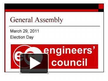 PPT – General Assembly PowerPoint presentation | free to view - id ...