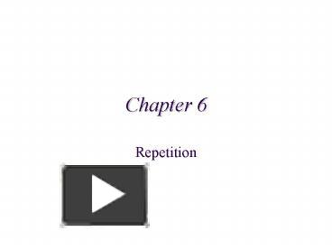 PPT – Repetition PowerPoint presentation | free to view - id: 4c400-MGQyM