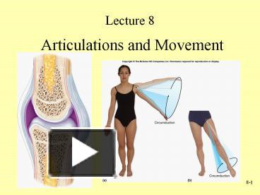 PPT – Articulations and Movement PowerPoint presentation | free to ...