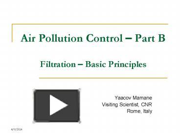 PPT – Air Pollution Control PowerPoint presentation | free to view - id ...