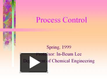 Process Control presentation | free to view