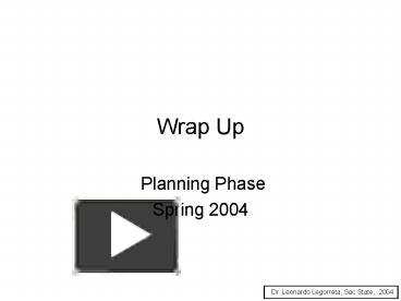 Wrap Up presentation | free to view