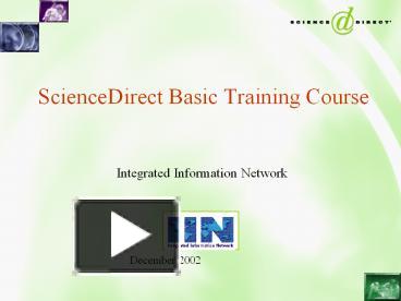 PPT – ScienceDirect Basic Training Course PowerPoint presentation ...