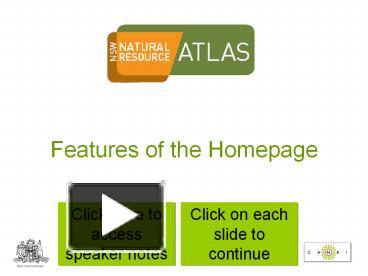 PPT – Features of the Homepage PowerPoint presentation | free to view ...