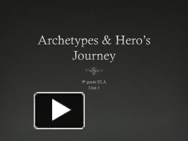 PPT – Archetypes PowerPoint presentation | free to download - id ...