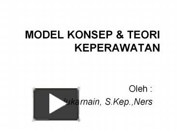PPT – MODEL KONSEP PowerPoint presentation | free to view - id: 4cd712 ...