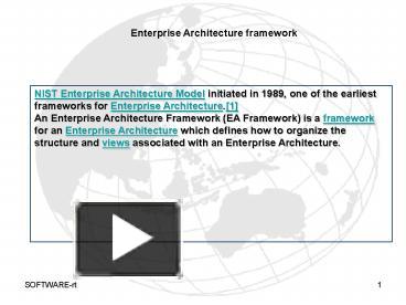 PPT – NIST Enterprise Architecture Model initiated in 1989, one of the ...
