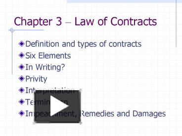 Chapter 3 presentation | free to view