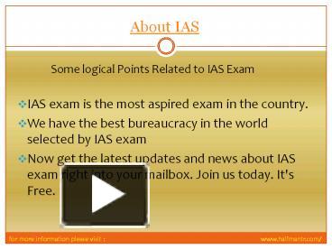 view About IAS presentation | free to download