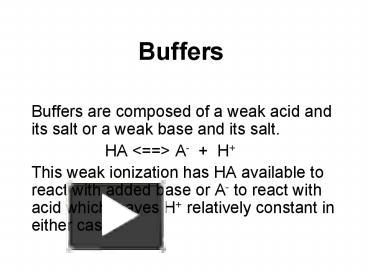 PPT – Buffers PowerPoint presentation | free to view - id: 4d1772-ZjE0N