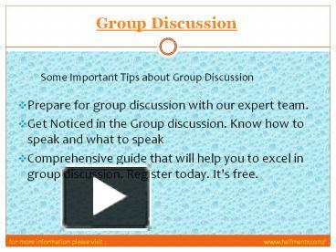 PPT – View For Group Discussion PowerPoint presentation | free to ...