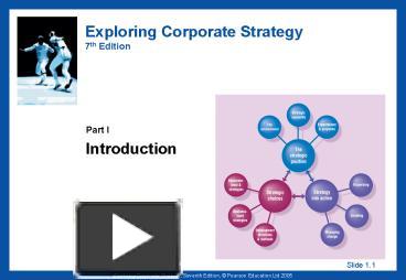 Exploring Corporate Strategy 7th Edition presentation | free to view