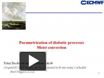 PPT – Peter Bechtold and Christian Jakob PowerPoint presentation | free ...