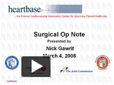 PPT – Surgical Op Note PowerPoint presentation | free to download - id ...