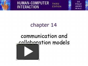 communication and collaboration models presentation | free to view