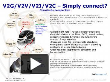 V2G/V2V/V2I/V2C presentation | free to download