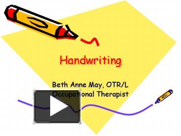 Handwriting presentation | free to view