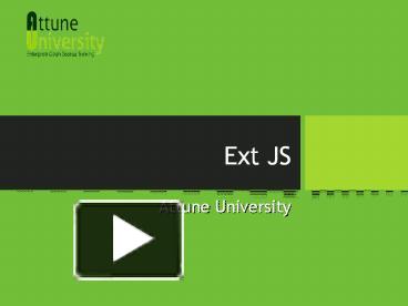 Getting Started With Ext Js presentation | free to download