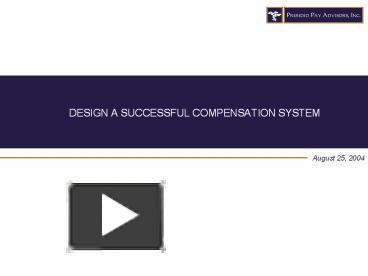 PPT – DESIGN A SUCCESSFUL COMPENSATION SYSTEM PowerPoint presentation ...