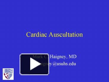 PPT – Cardiac Auscultation PowerPoint presentation | free to view - id ...