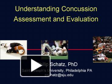 Understanding Concussion Assessment and Evaluation presentation | free ...